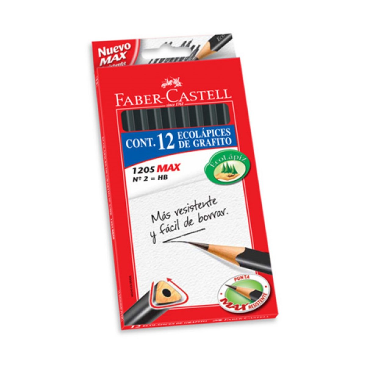 LAPIZ GRAFITO TRIANGULAR N°2 HB FABER CASTELL – Arte Sano Libreria