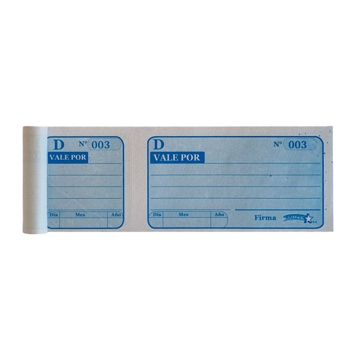 TALONARIO VALE POR HALLEY 100 HJ BLANCO – Arte Sano Libreria