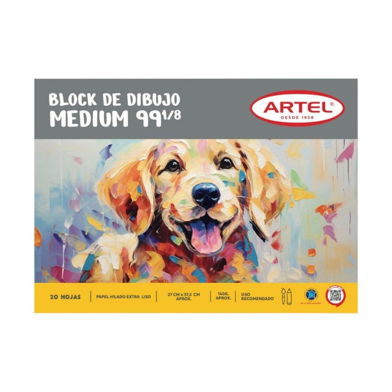 BLOCK DIBUJO ARTEL 20 HOJAS MEDIO – Arte Sano Libreria
