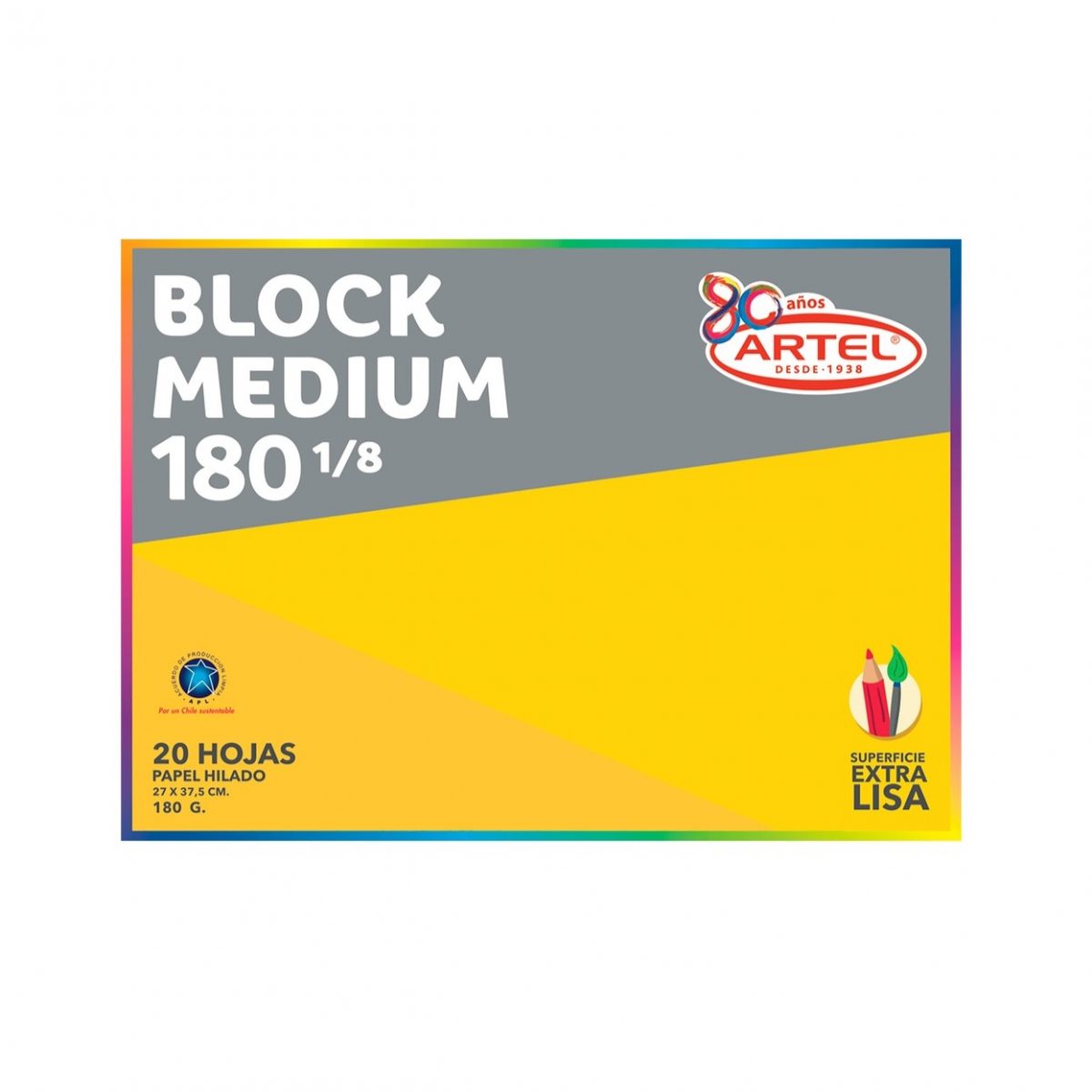 BLOCK DIBUJO ARTEL 20 HOJAS MEDIO – Arte Sano Libreria