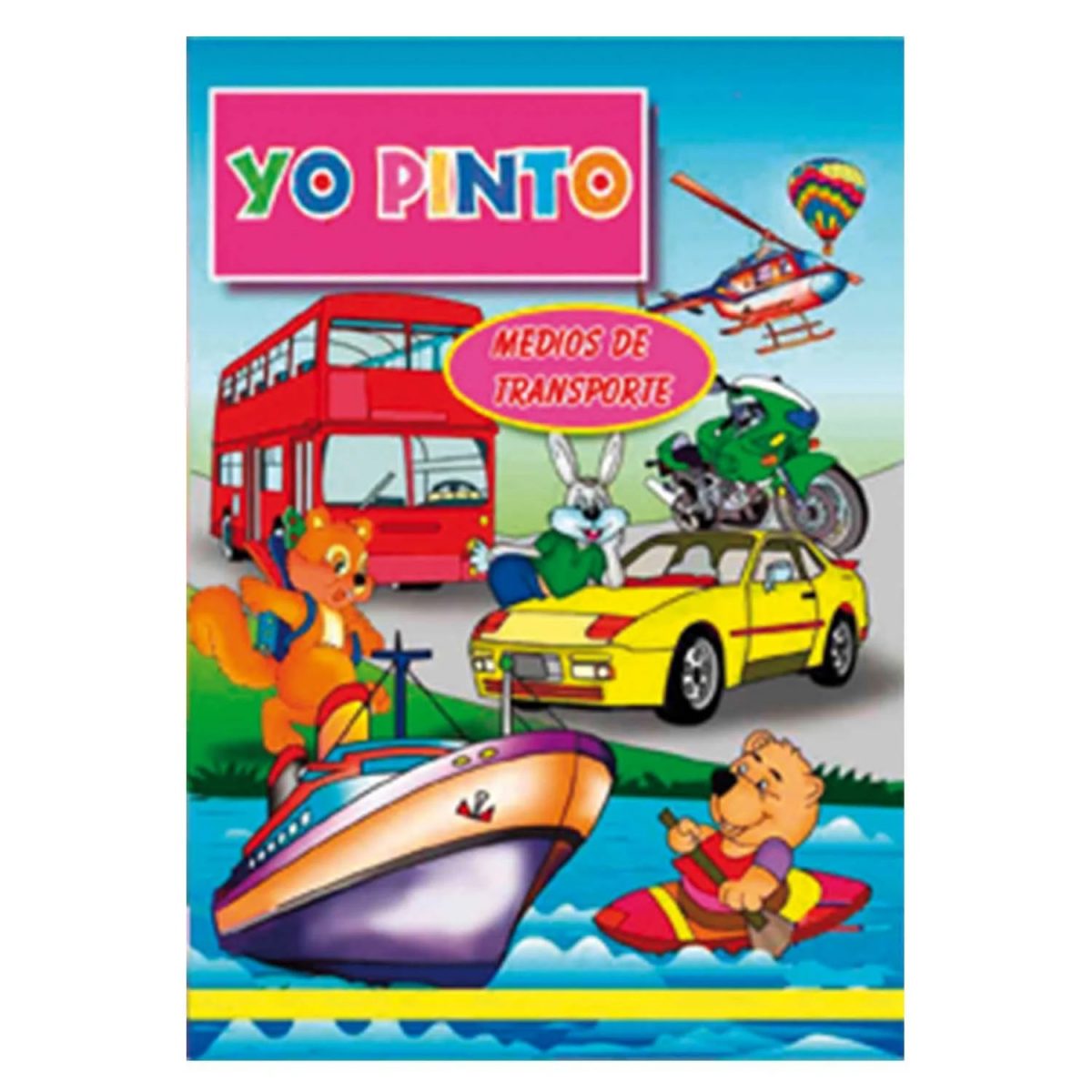 LIBRO PARA COLOREAR YO PINTO MEDIOS DE TRANSPORTE – Arte Sano Libreria