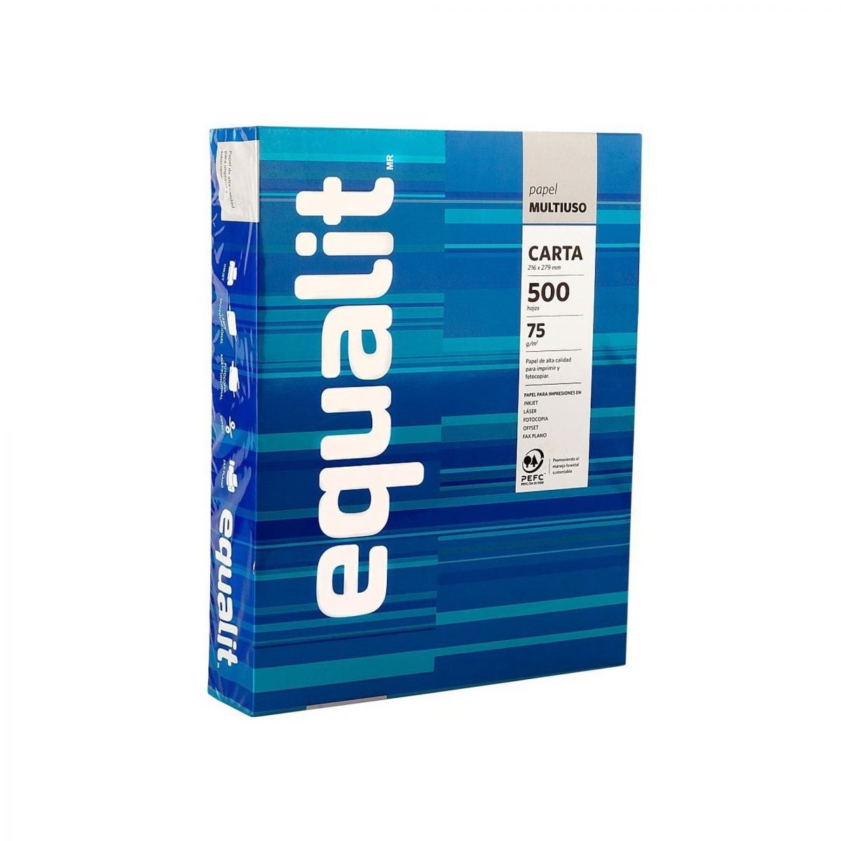 RESMA CARTA 500 HOJAS EQUALIT AZUL – Arte Sano Libreria