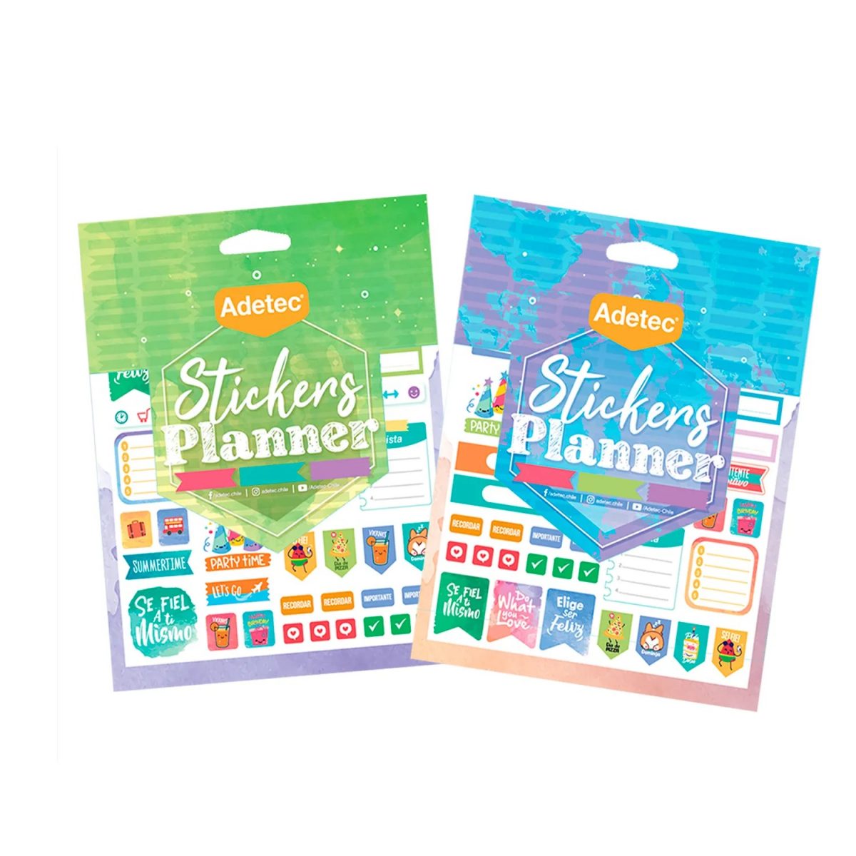 BLOCK +160 STICKERS ADETEC PLANNER – Arte Sano Libreria